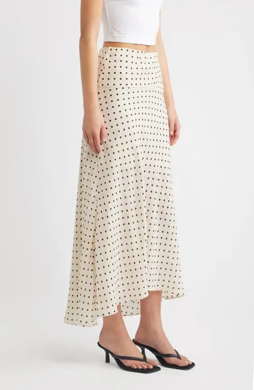 Mango Polka Dot High-low Skirt