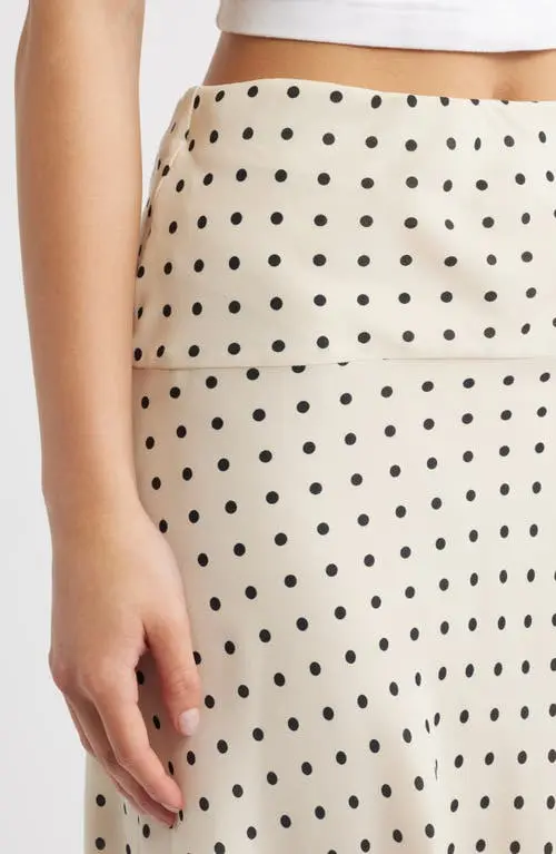Mango Polka Dot High-low Skirt