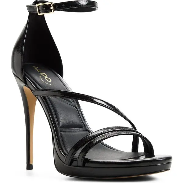 Aldo Odella Ankle Strap Platform Sandal - Black