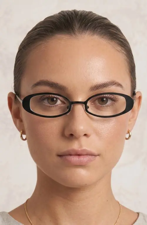 FIFTH & NINTH Kylie Oval Eyeglasses - Black/clear