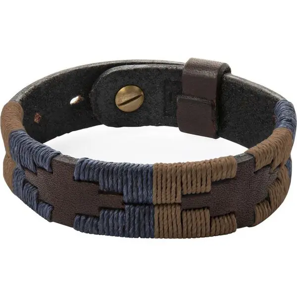 PAMPEANO Jefe Leather Woven Bracelet