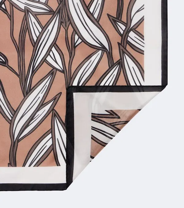 Brunello Cucinelli Printed Silk Twill Scarf