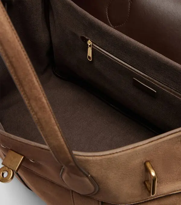 Brunello Cucinelli Large Suede Tote Bag