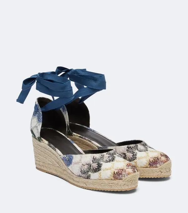 Missoni Eva Lame Espadrille Wedges - Multicoloured
