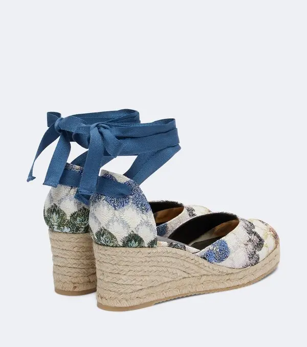 Missoni Eva Lame Espadrille Wedges - Multicoloured