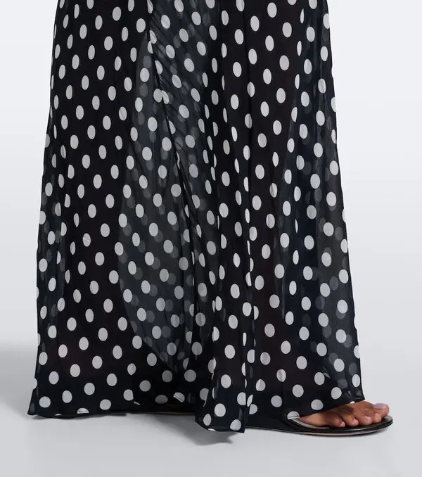 ALEXANDRA MIRO Harper Polka-dot Maxi Dress