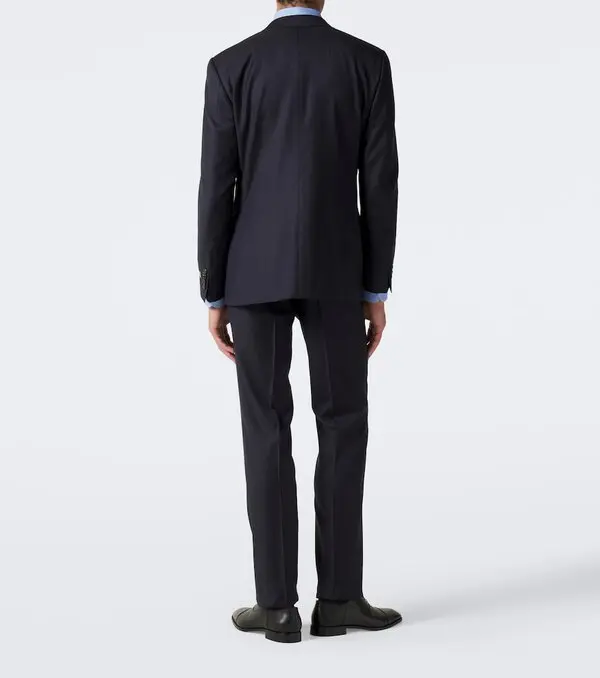 Canali Pinstripe Wool Suit - Blue