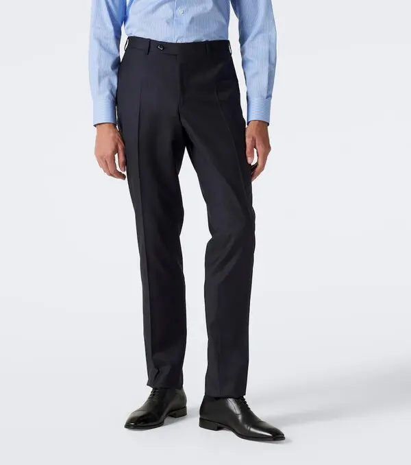 Canali Pinstripe Wool Suit - Blue