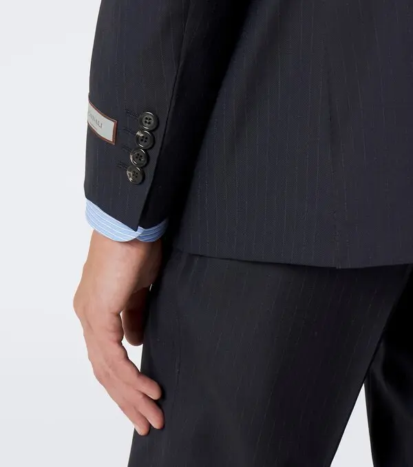 Canali Pinstripe Wool Suit - Blue