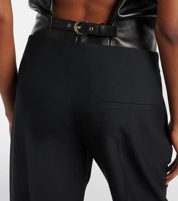 Khaite Mita Virgin Wool Straight-leg Trousers