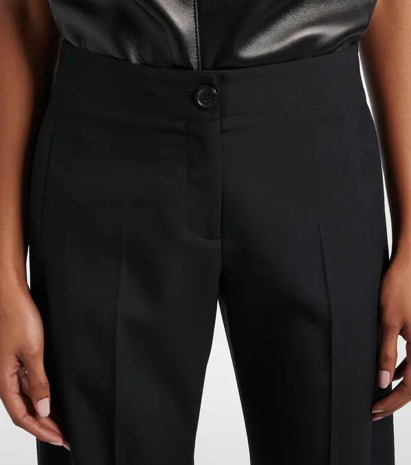 Khaite Mita Virgin Wool Straight-leg Trousers