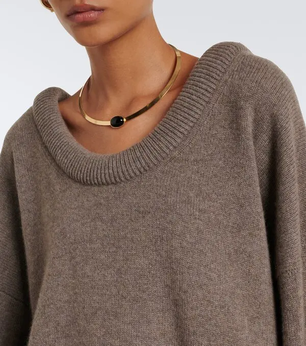 LISA YANG Doria Cashmere Sweater - Grey
