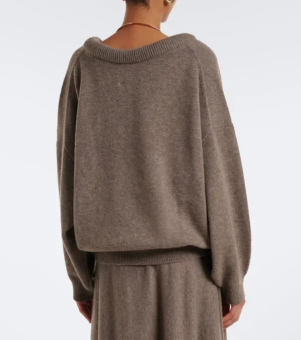 LISA YANG Doria Cashmere Sweater - Grey