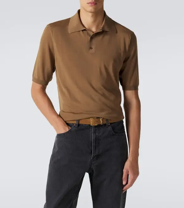 Saint Laurent Wool Polo Shirt