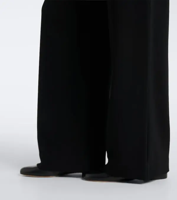 LESET Arielle Crepe Wide-leg Pants