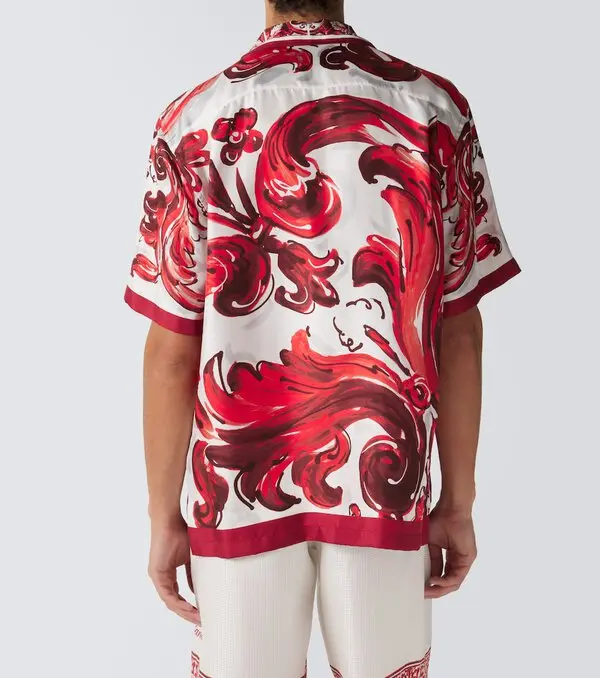 Dolce & Gabbana Majolica Silk Twill Shirt