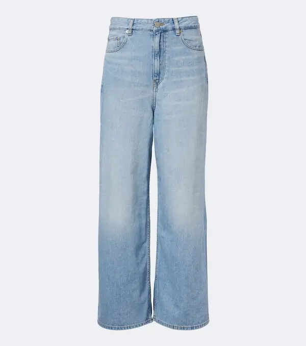 GANNI Marri Wide-leg Jeans In Light Vintage