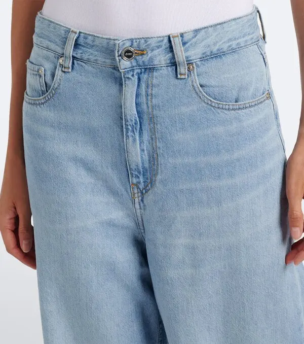 GANNI Marri Wide-leg Jeans In Light Vintage