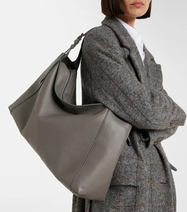 Brunello Cucinelli Medium Leather Tote Bag