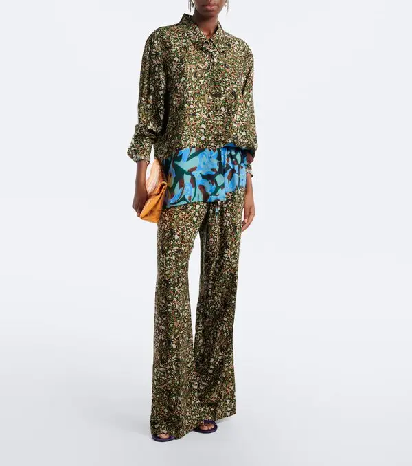 Dries Van Noten Printed Viscose Shirt - Multicoloured