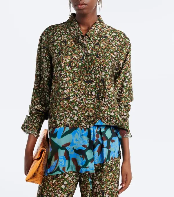 Dries Van Noten Printed Viscose Shirt - Multicoloured