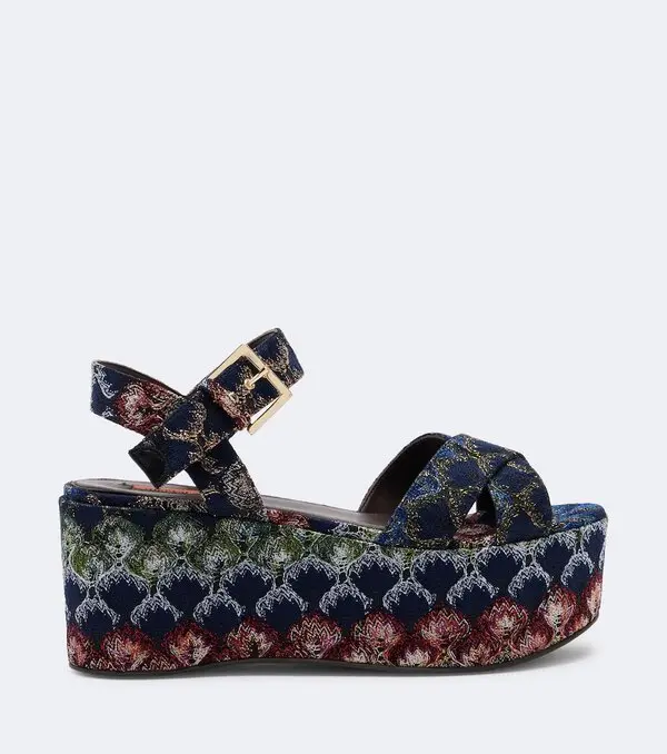 Missoni Julia Lame Platform Sandals