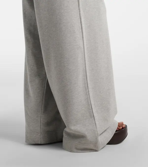 Dries Van Noten Wide-leg Cotton Jersey Sweatpants - Grey