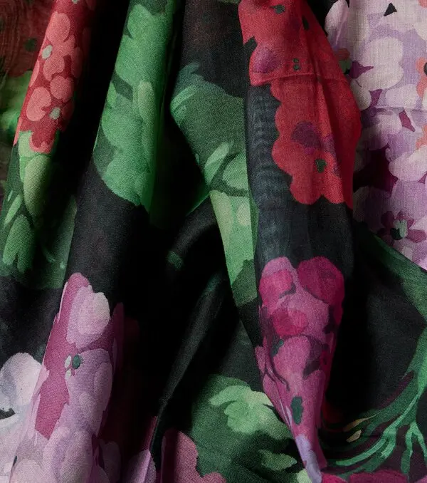 Carolina Herrera Floral Scarf