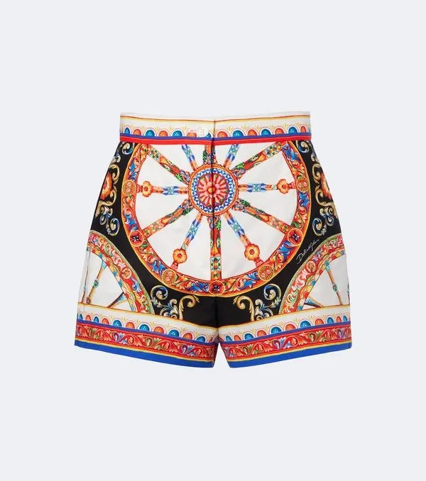 Dolce & Gabbana Carretto Cotton Poplin Shorts