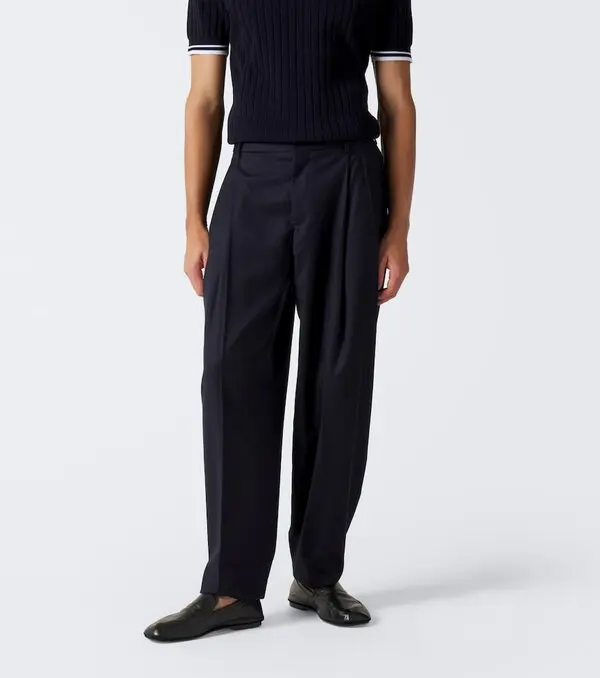 Dolce & Gabbana Virgin Wool Gabardine Pants