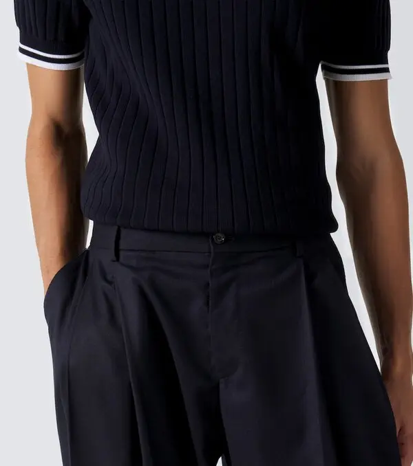 Dolce & Gabbana Virgin Wool Gabardine Pants