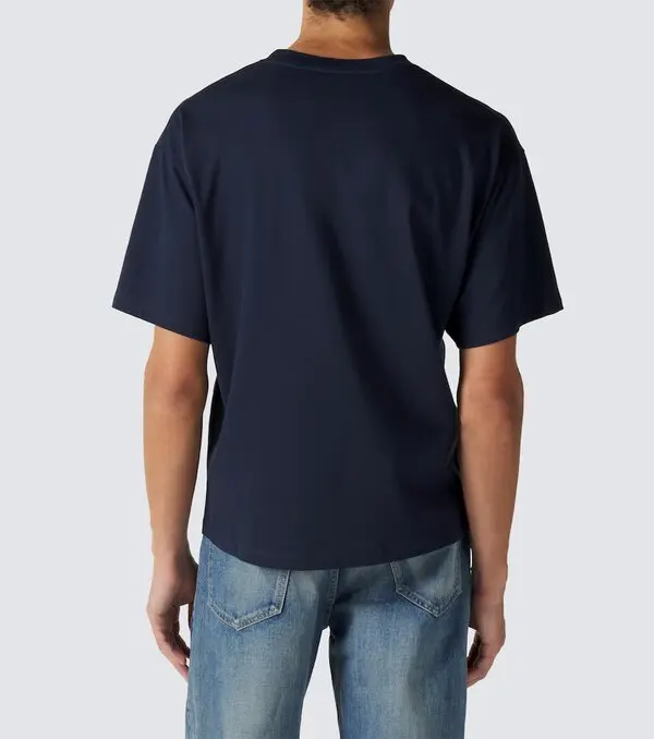 Saint Laurent Cotton-blend T-shirt - Blue