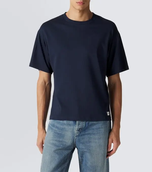 Saint Laurent Cotton-blend T-shirt - Blue