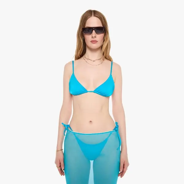 Sprwmn Triangle Bikini Top - Blue
