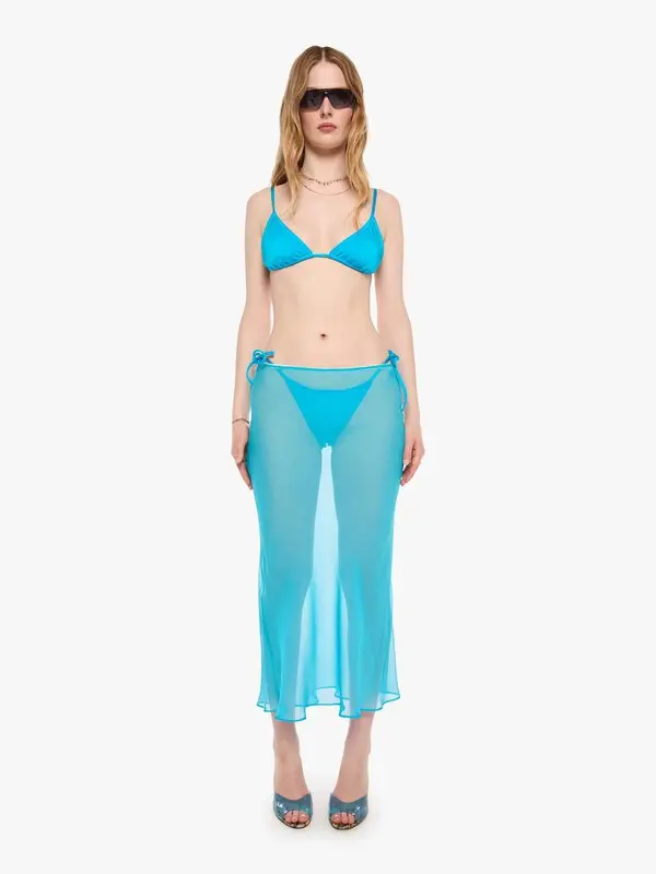 Sprwmn Lara Midi Skirt Turquoise - Blue