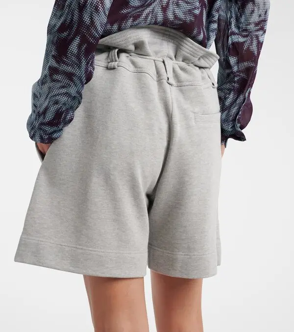 Dries Van Noten Hadiela Cotton Jersey Shorts - Grey