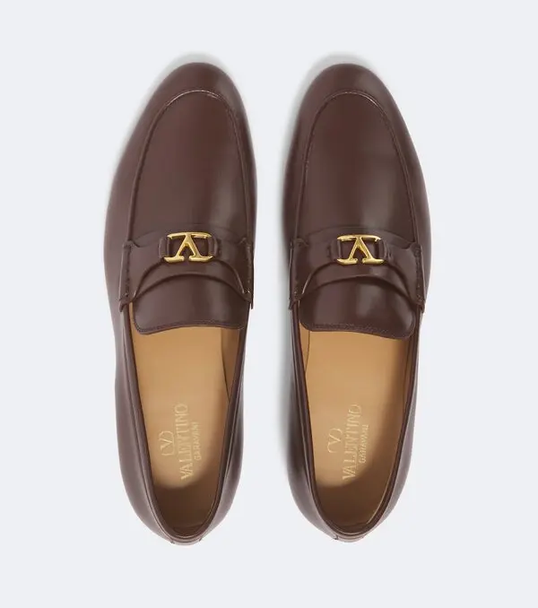Valentino Garavani Vlogo Leather Loafers