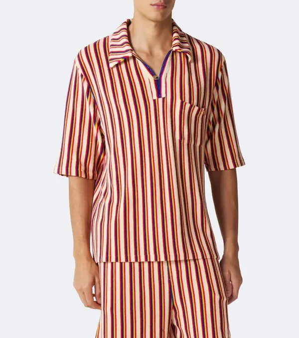 Valentino Garavani Striped Terry Polo Shirt