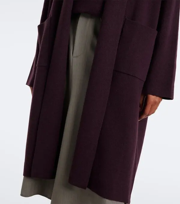 Jardin Des Orangers Wool And Cashmere Coat - Purple