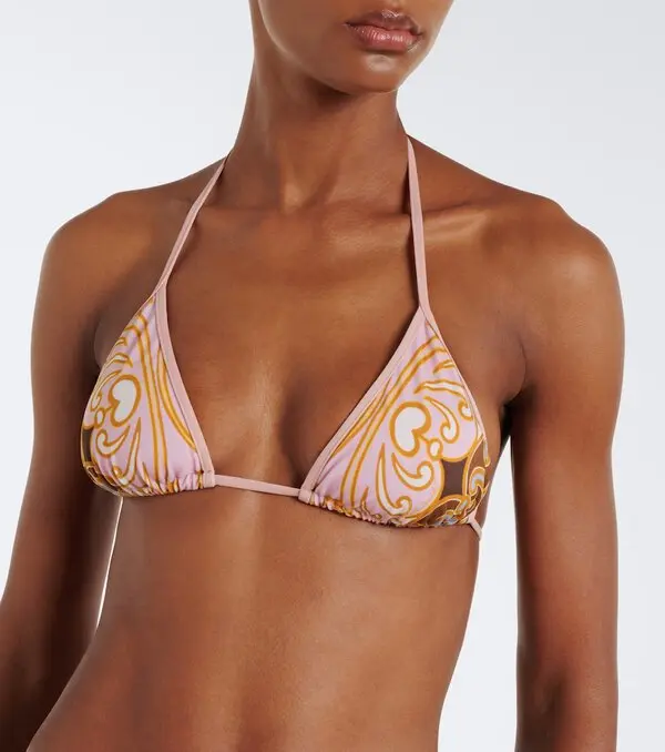 La DoubleJ Printed Bikini Top
