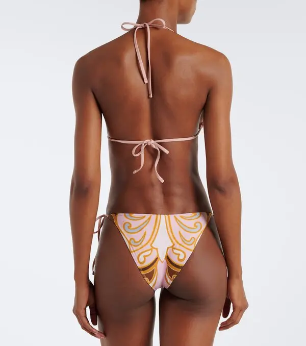 La DoubleJ Printed Bikini Top