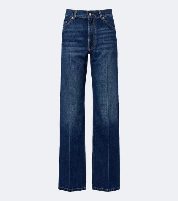 Stella McCartney Faded Straight Jeans - Blue