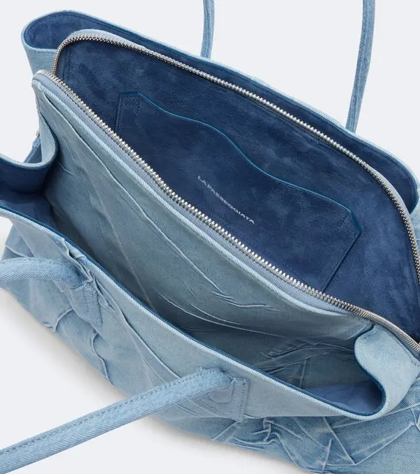 Attico La Passeggiata Denim Tote Bag