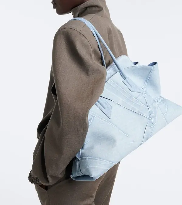 Attico La Passeggiata Denim Tote Bag