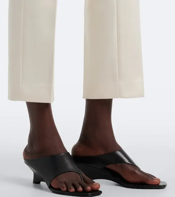 RÓHE Cigarette-leg Satin Trousers