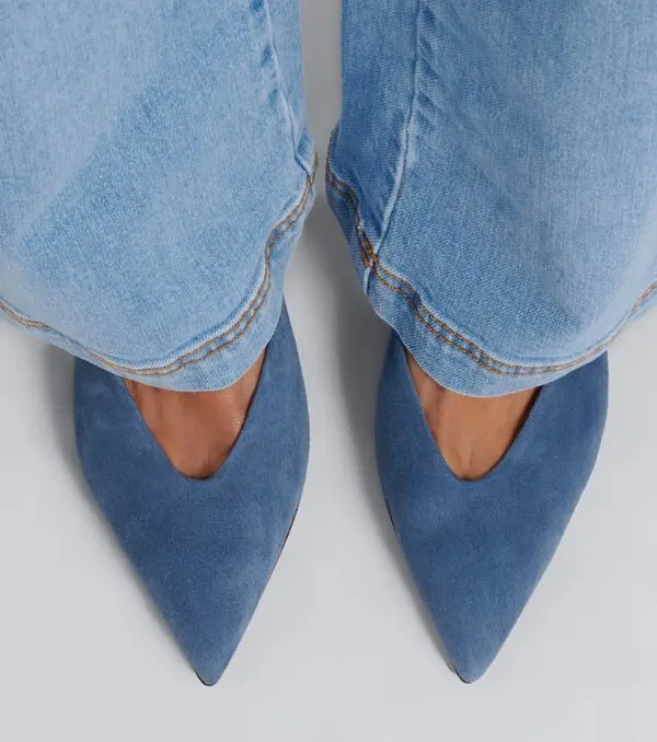 AQUAZZURA Bisous Suede Mule