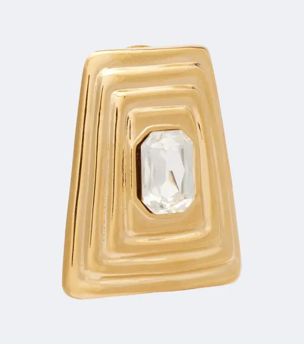 Alessandra Rich Crystal-embellished Clip-on Earrings