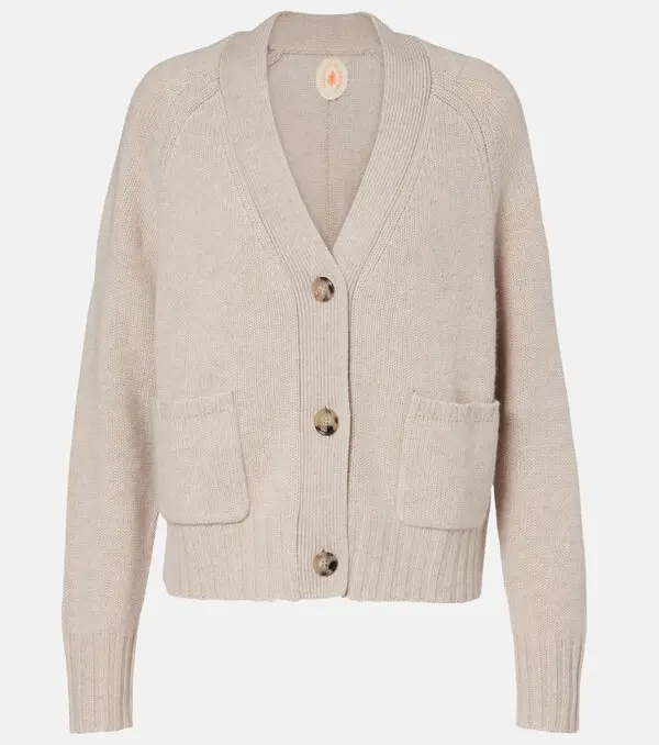 Jardin Des Orangers Wool And Cashmere Cardigan - Beige