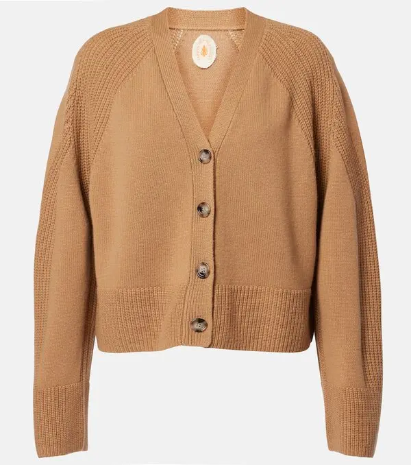 Jardin Des Orangers Wool And Cashmere Cardigan - Beige