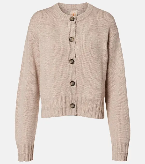 Jardin Des Orangers Wool And Cashmere Cardigan - Beige
